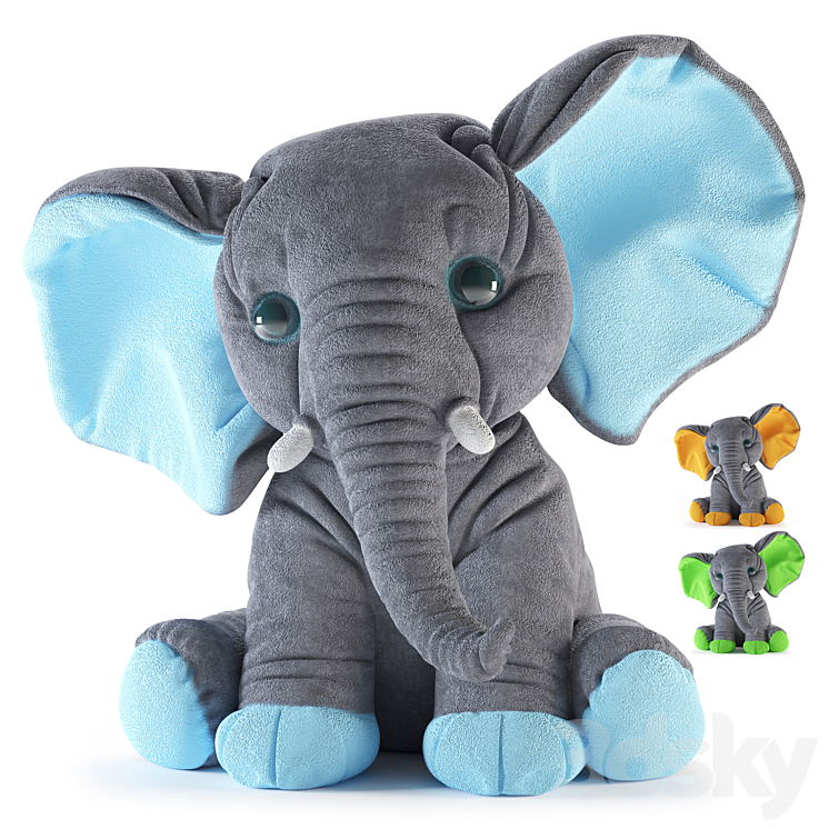 Elefanty Plush - Toy - 3D model