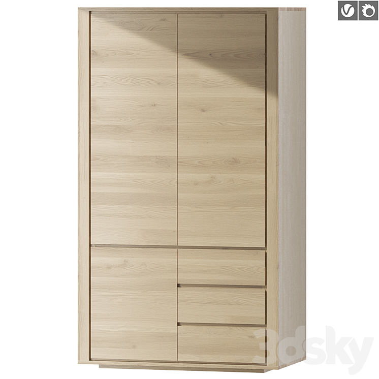Ethnicraft Shadow Dresser - Wardrobe & Display cabinets - 3D model
