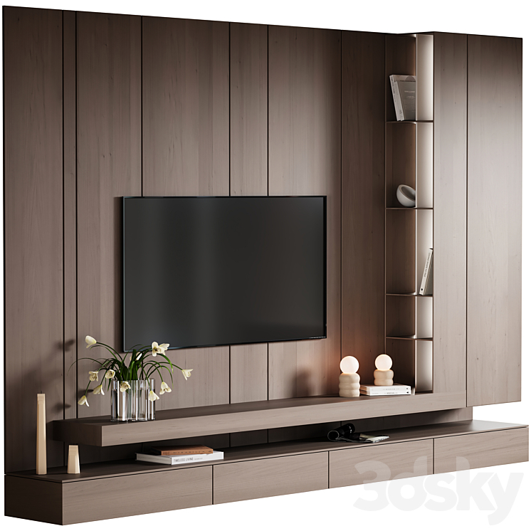 TV set 019 - TV Wall - 3D model