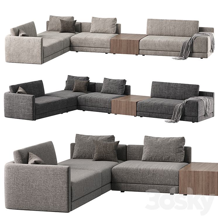 Melpot Sofa by Natuzzi - Sofa - 3D model