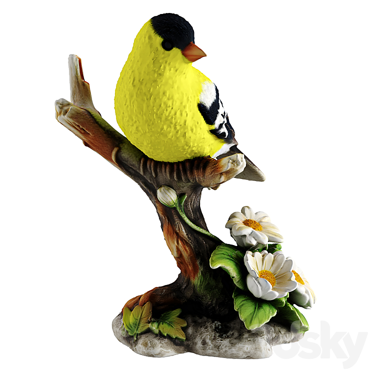 goldfinch statue - Sculpture - 3D model
