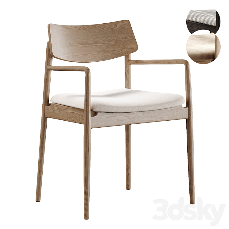 Karimoku Case Study A-DC02 Dining Chair - Chair - 3D model
