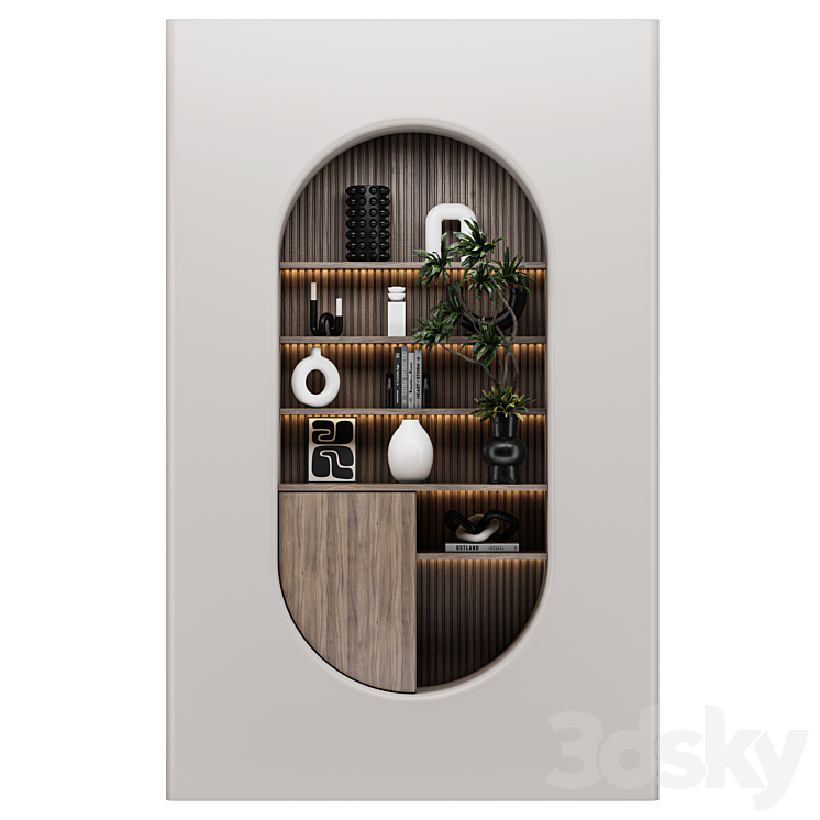 Modern Arch Display Niche - Other decorative objects - 3D model