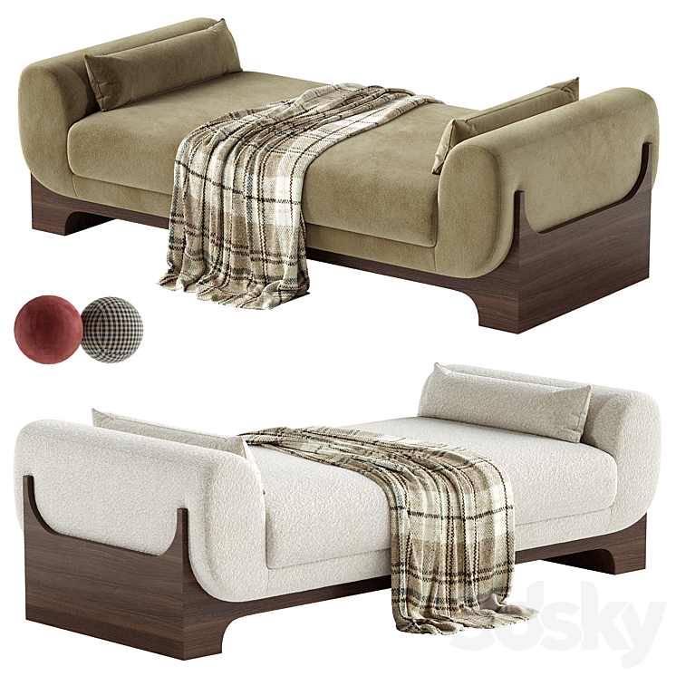 Sheba Daybed - Other soft seating - 3D model