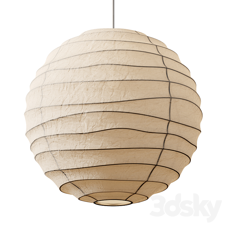 Akari 75D Isamu Noguchi, 1951 - Pendant light - 3D model