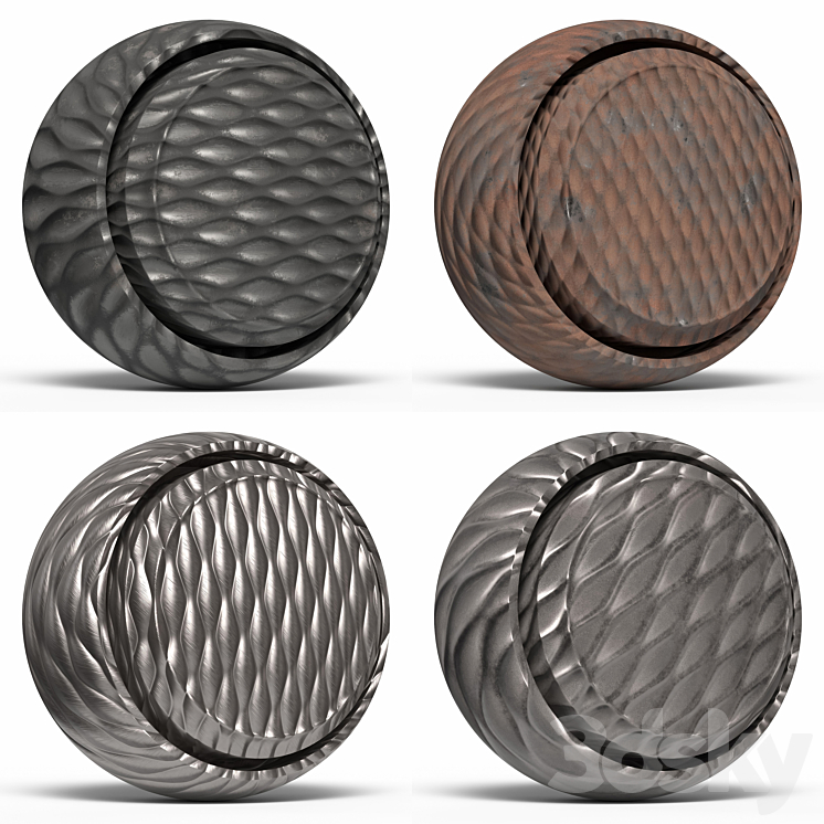 Metal 13 - steel spade pattern - Metal - 3D model