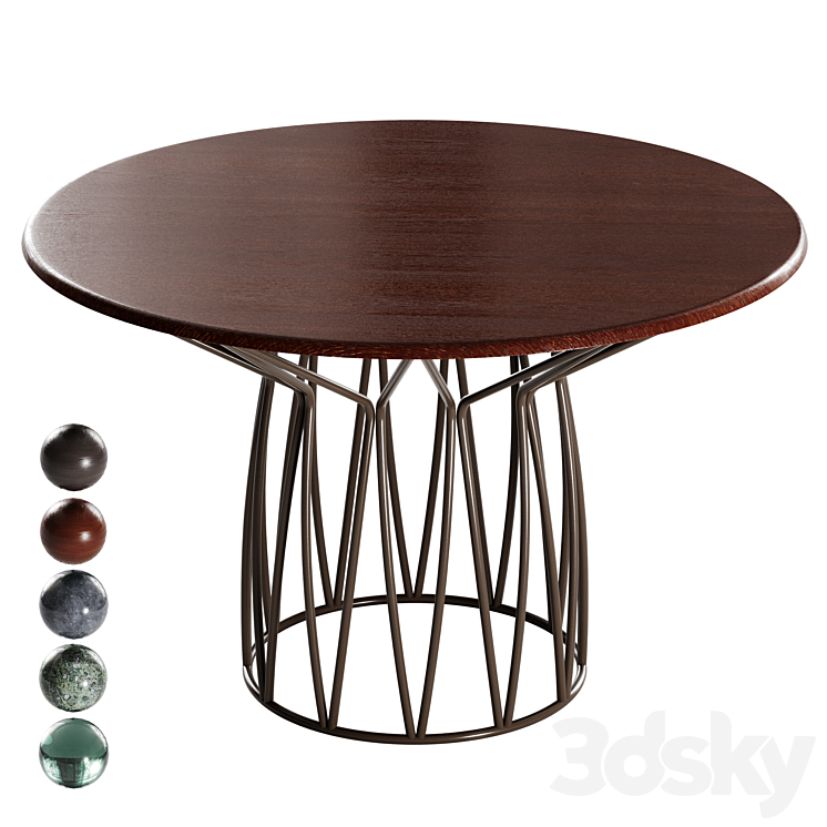 Zeen Dining Table by Estudio Doimo - Table - 3D model