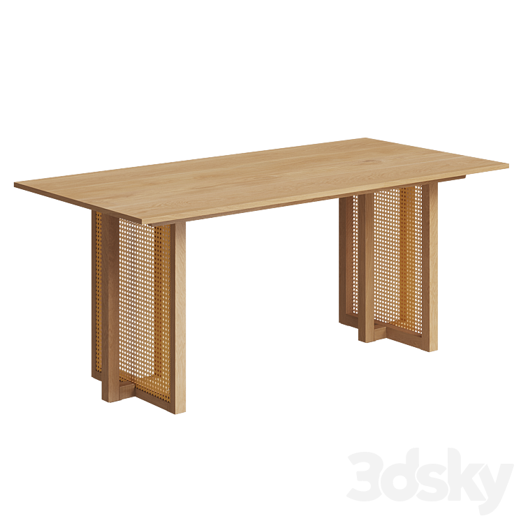 Haywood Rectangular Dining Table - Table - 3D model