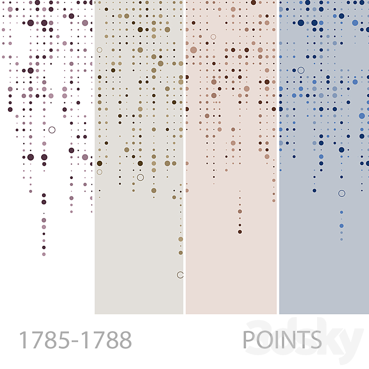 Wallpapers/Points - Wall covering - 3D model