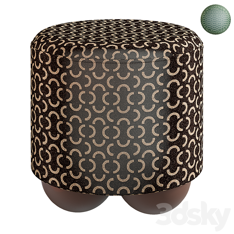 Lino Dedar Designer Pouf - Other soft seating - 3D model