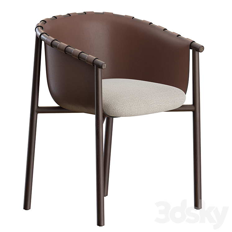 Cleo Dining Chair by Fendi Casa - Chair - 3D model