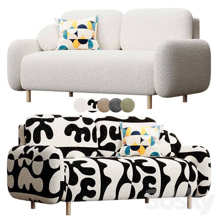 Masse M Mini Pearl Sofa - Sofa - 3D model