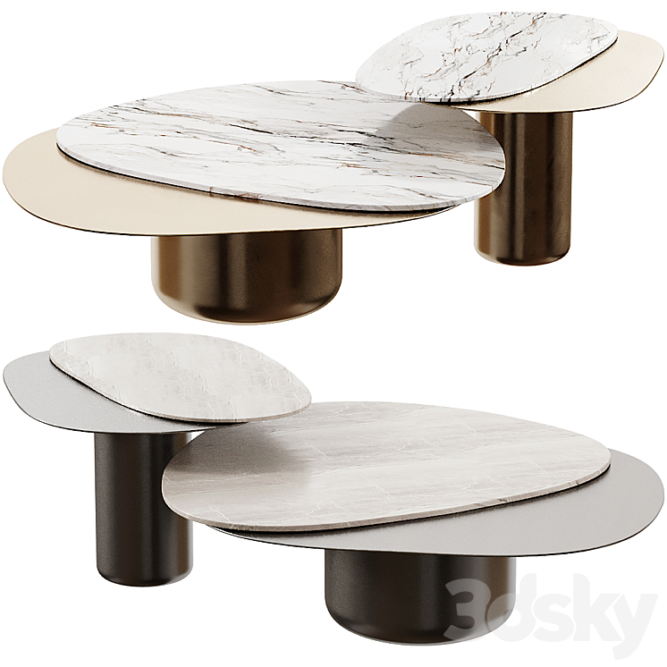 Natuzzi Italia Splash Coffee Table - Table - 3D model