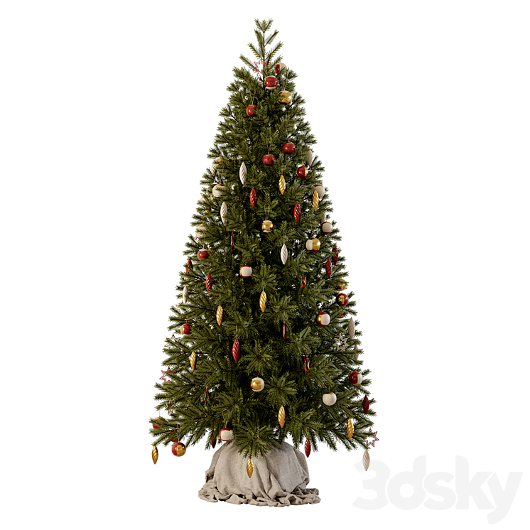 New Year's tree 2 - Other decorative objects - 3D model
