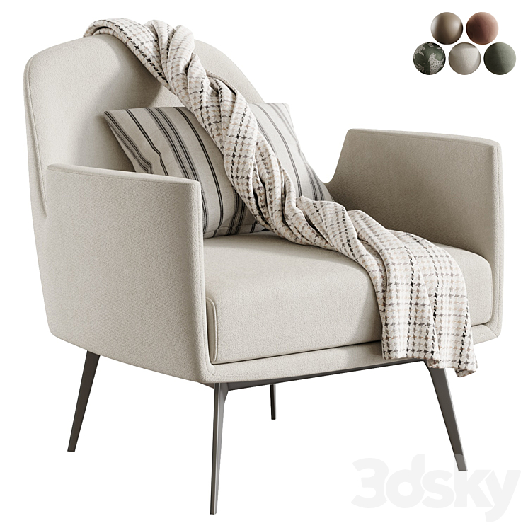 Mistral armchair by saccaro - Arm chair - 3D model