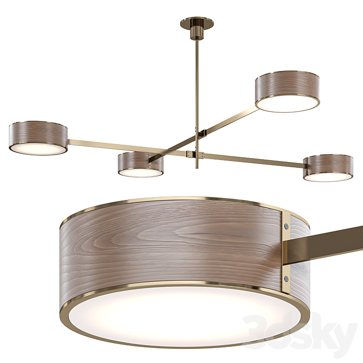 Monoscope 4 Chandelier - Pendant light - 3D model