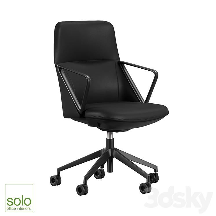 GLAM B armchair - Office furniture - 3D model
