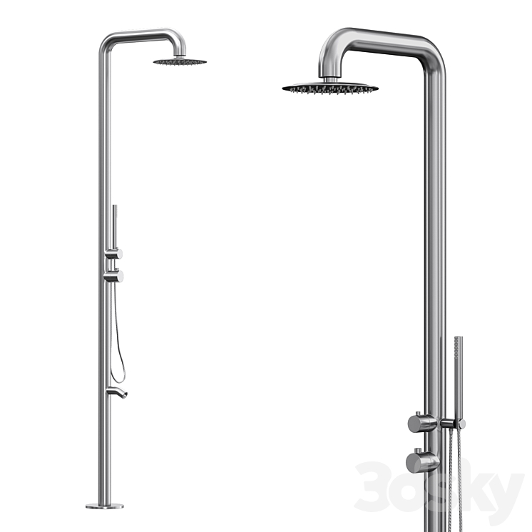 Envy II Outdoor Shower - Faucet - 3D model
