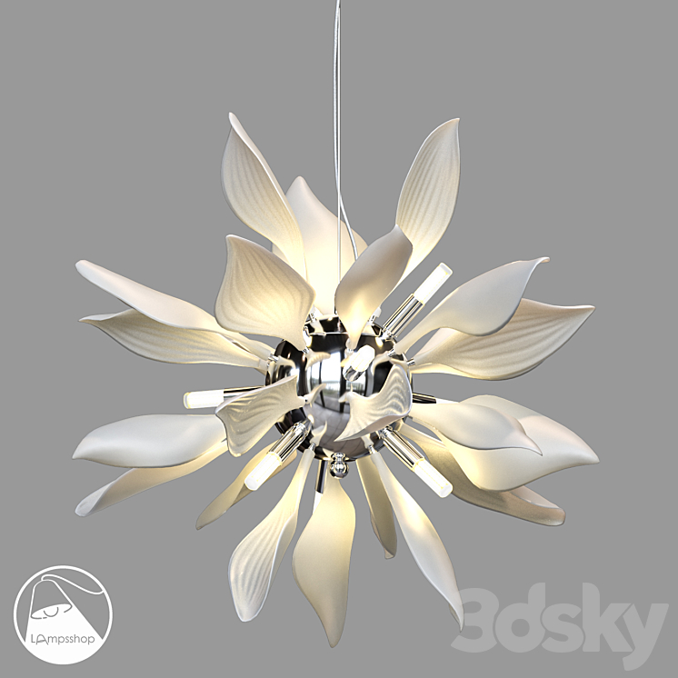 LampsShop.ru L1971 Chandelier Earthenware A - Pendant light - 3D model