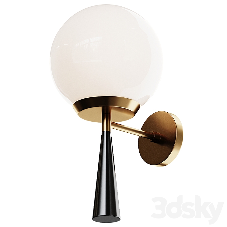 Cedar and Moss Audrey Black - Wall light - 3D model
