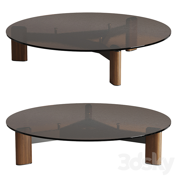 Ketch round coffee table by poliform - Table - 3D model