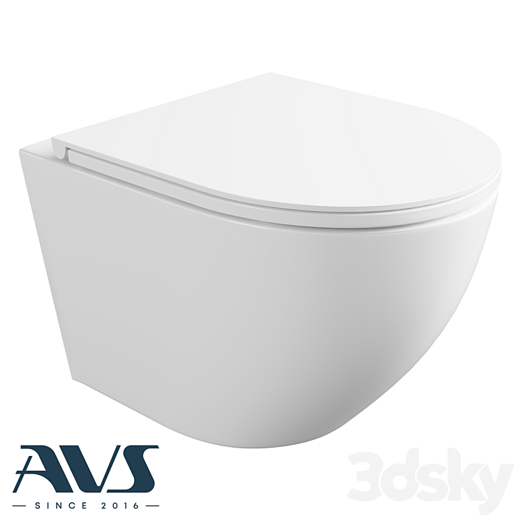 OM Wall-hung toilet AVS Tensor - Toilet and Bidet - 3D model