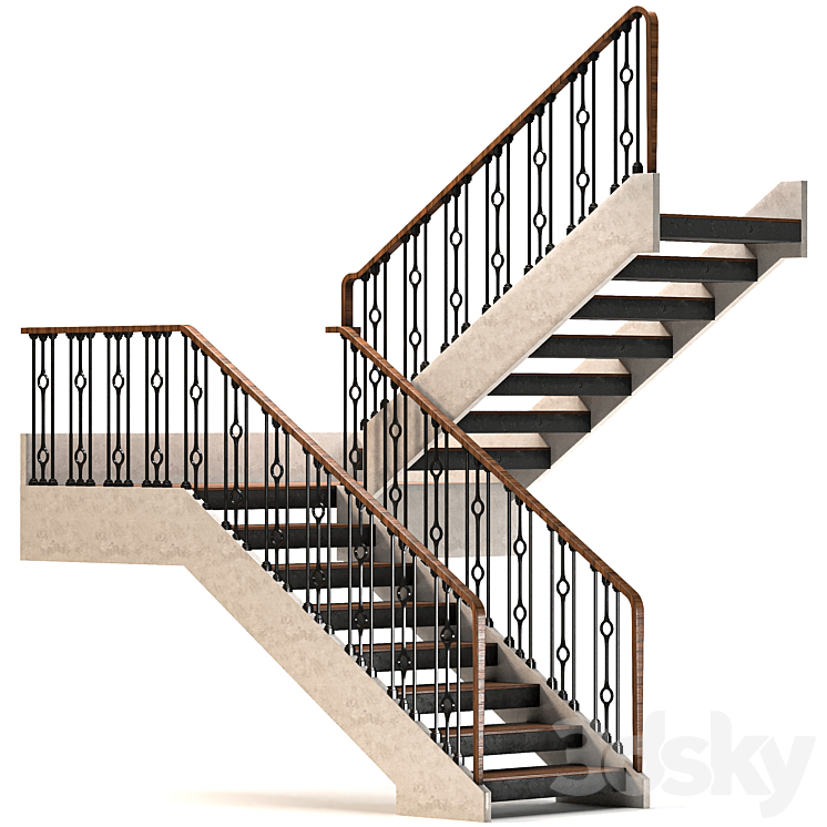Staircase 12 - Staircase - 3D model