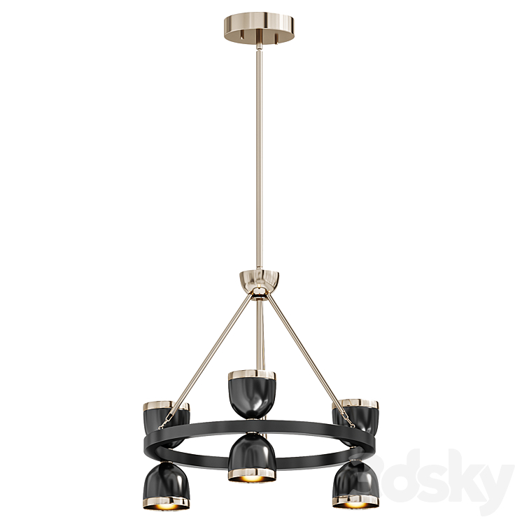 Germana Chandelier 6Lt LED - Pendant light - 3D model