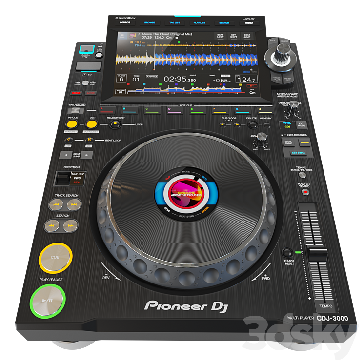 Pioneer DJ 3000 - Audio tech - 3D model