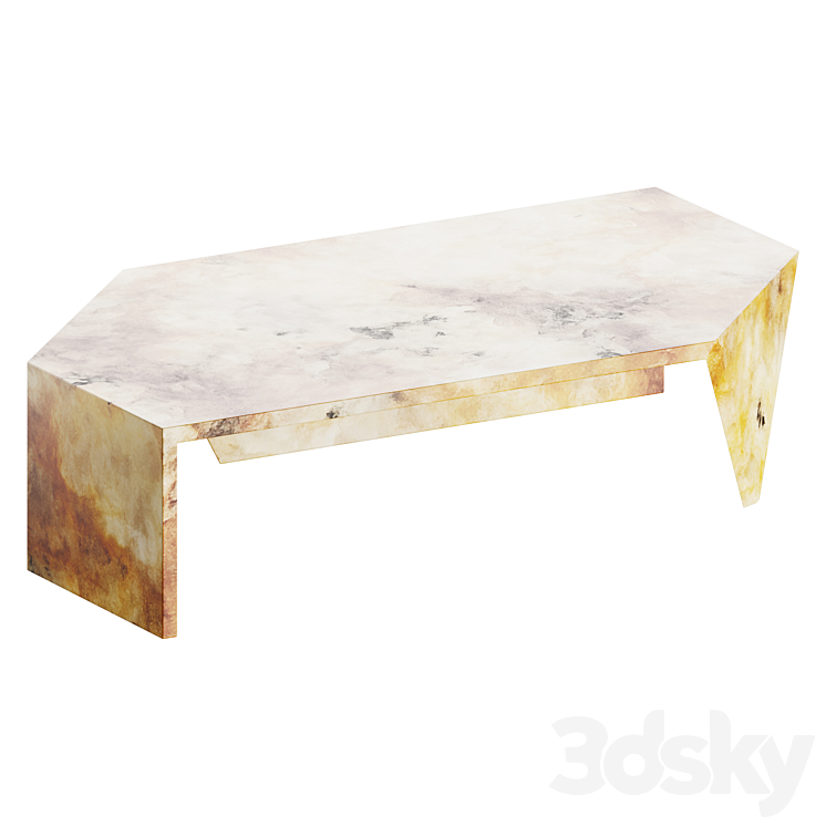 Origami Mimosa Coffee Table - Table - 3D model