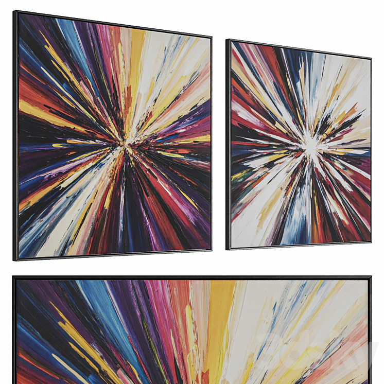 Explosion of Emotions | 4K | PBR - Frame - 3D model