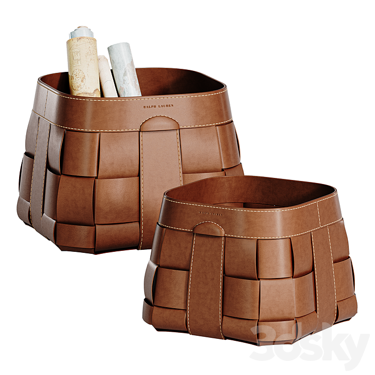 Hailey baskets by Ralph Lauren - Other decorative objects - 3D model