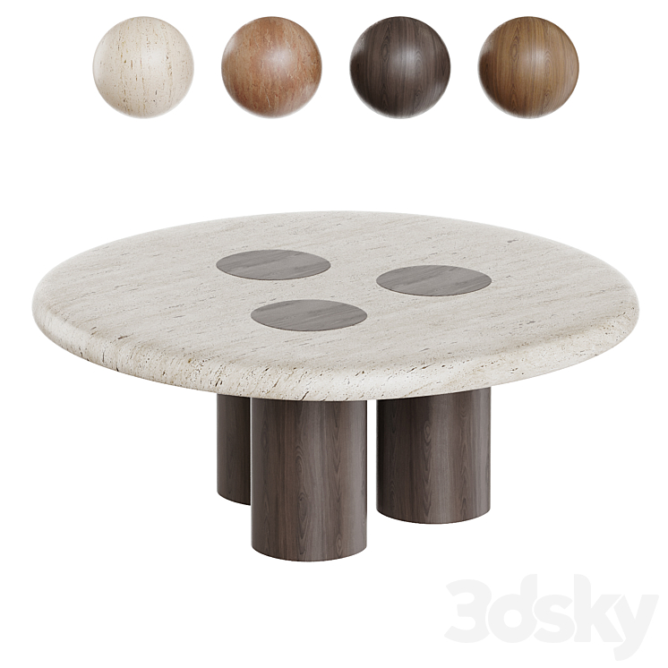 Cookie 1 Coffee Table Uchronia The Invisible - Table - 3D model