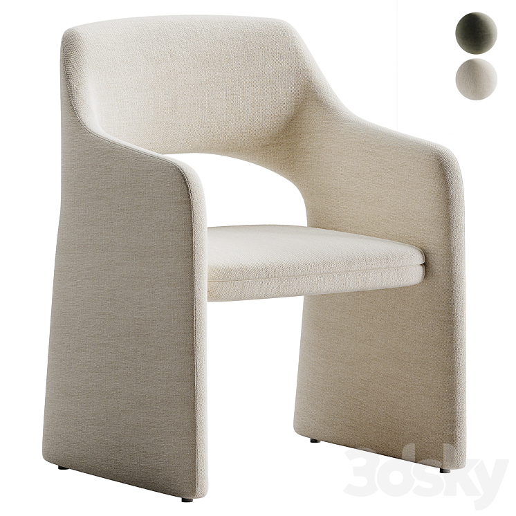 Diana Chair - Shell - Chair - 3D model