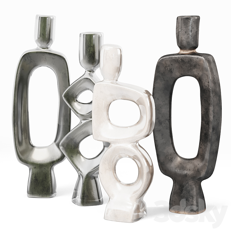 Set of abstract figures-Sunshine Cobb - Decorative set - 3D model