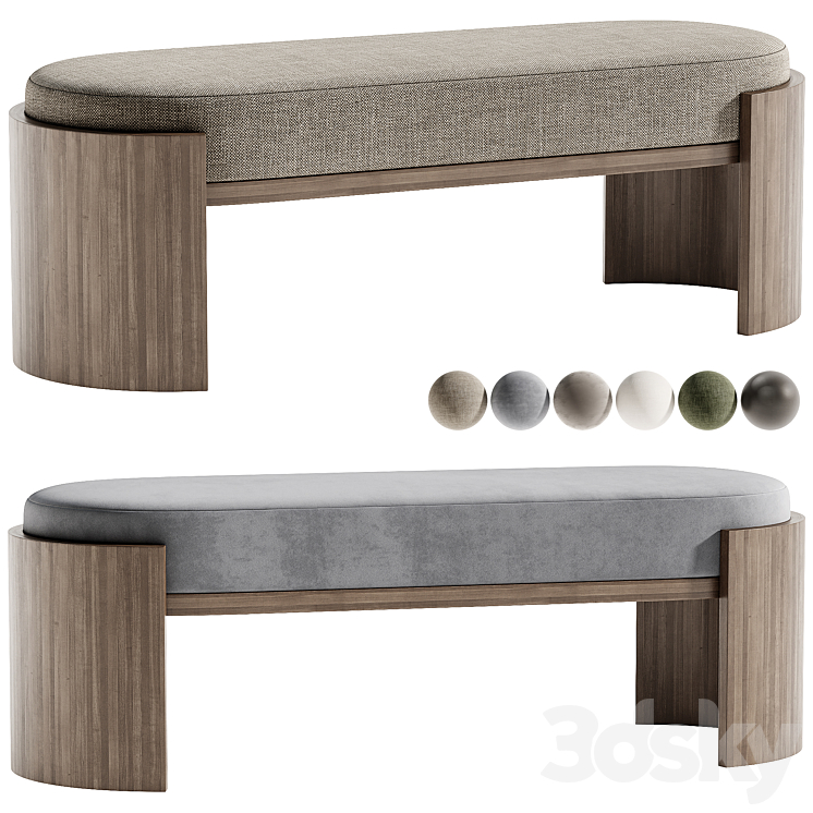 Hug Bench by Parla Design - Other soft seating - 3D model