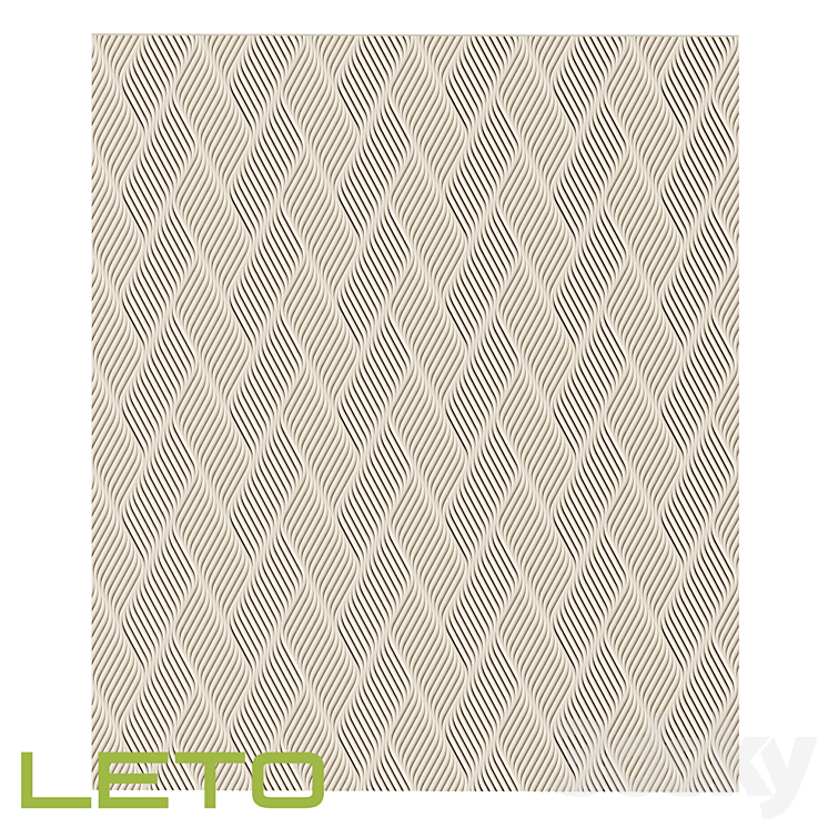 3D panel TRECCIA - 3D panel - 3D model