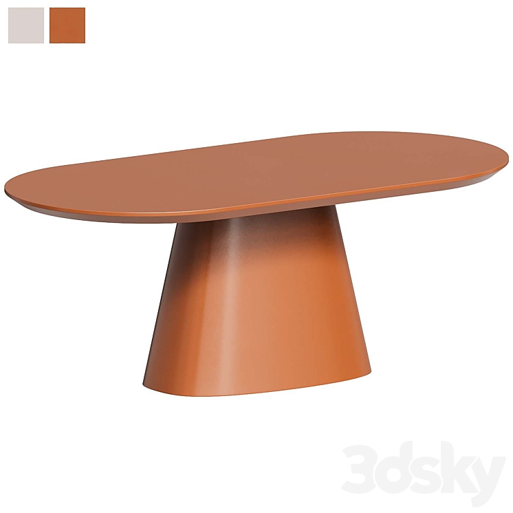 Sade Dining Table - Citrus - Table - 3D model