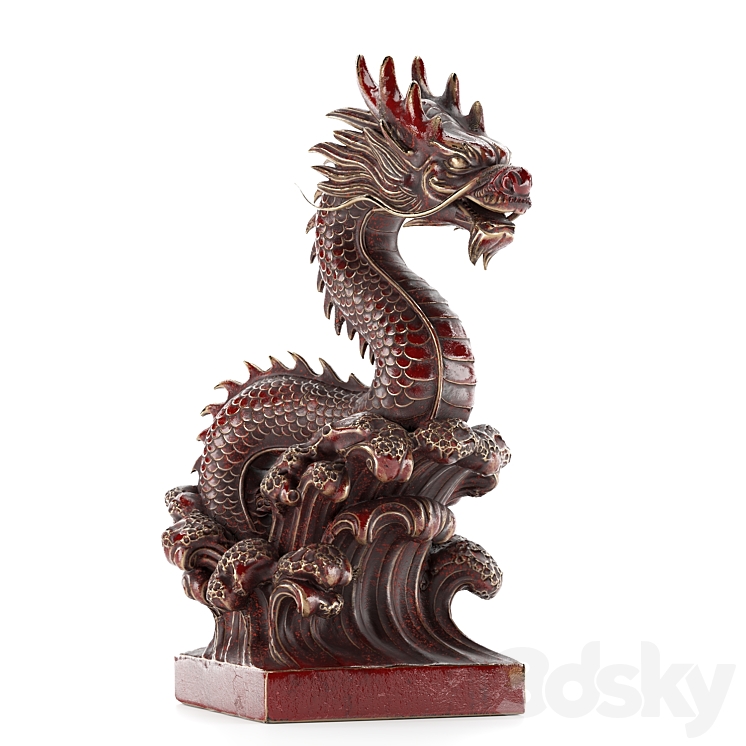 RED DERAGON - Sculpture - 3D model