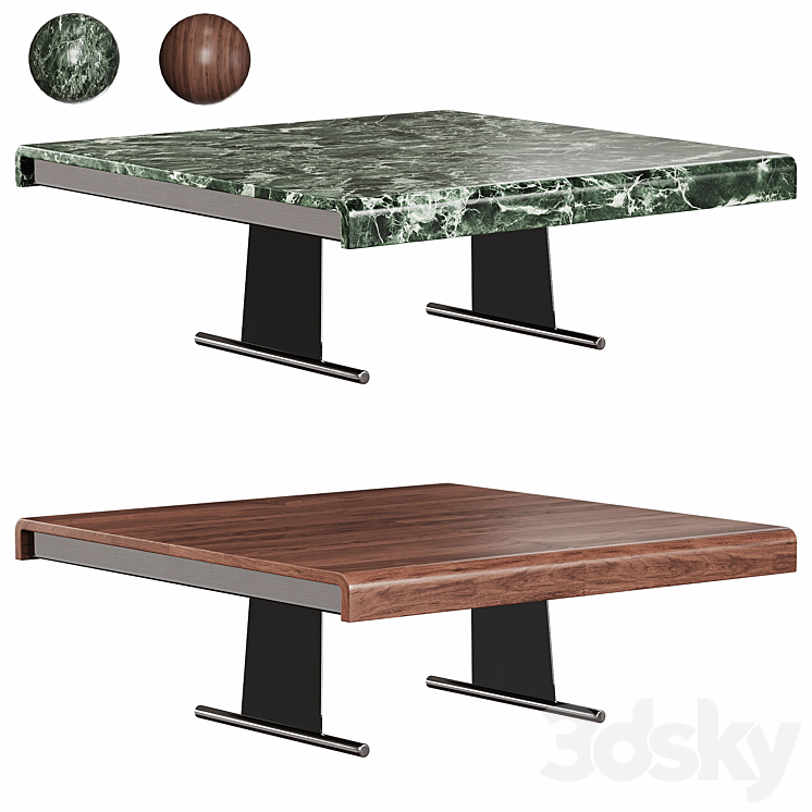 Libra Coffee Table By Minotti 02 - Table - 3D model