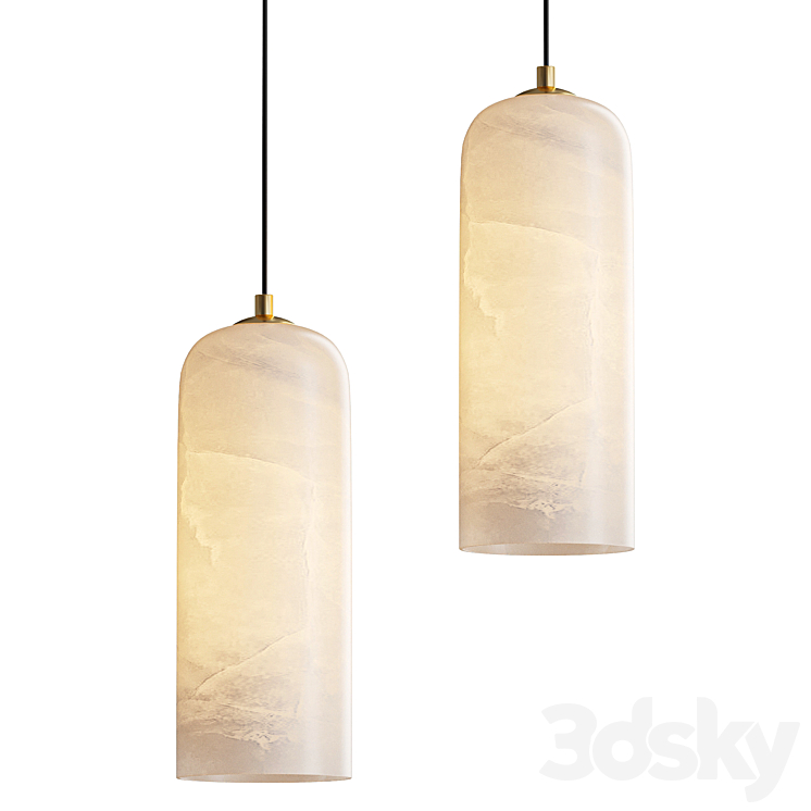 Monty Alabaster Pendant Light - Pendant light - 3D model
