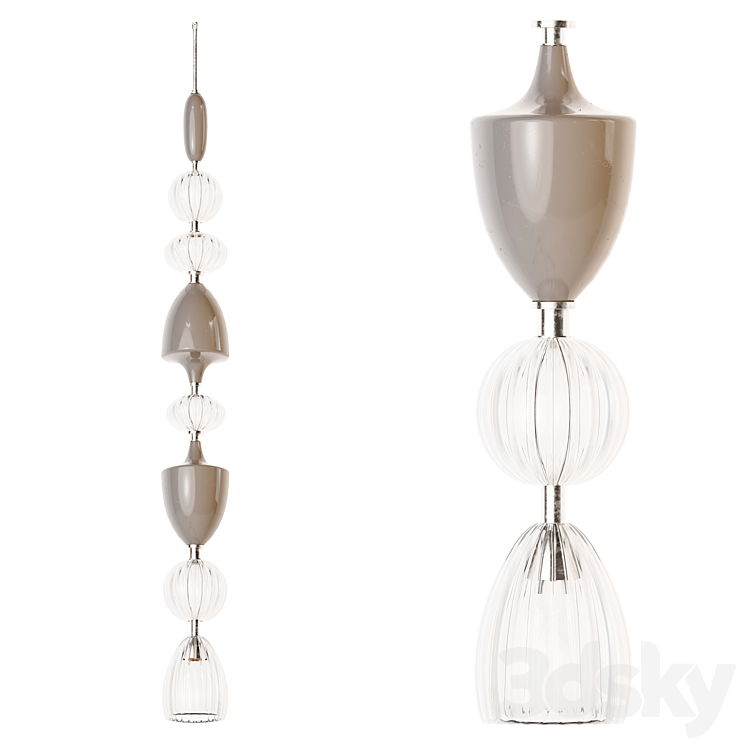 Lorenzon Big Rouge No. 2 - Pendant light - 3D model