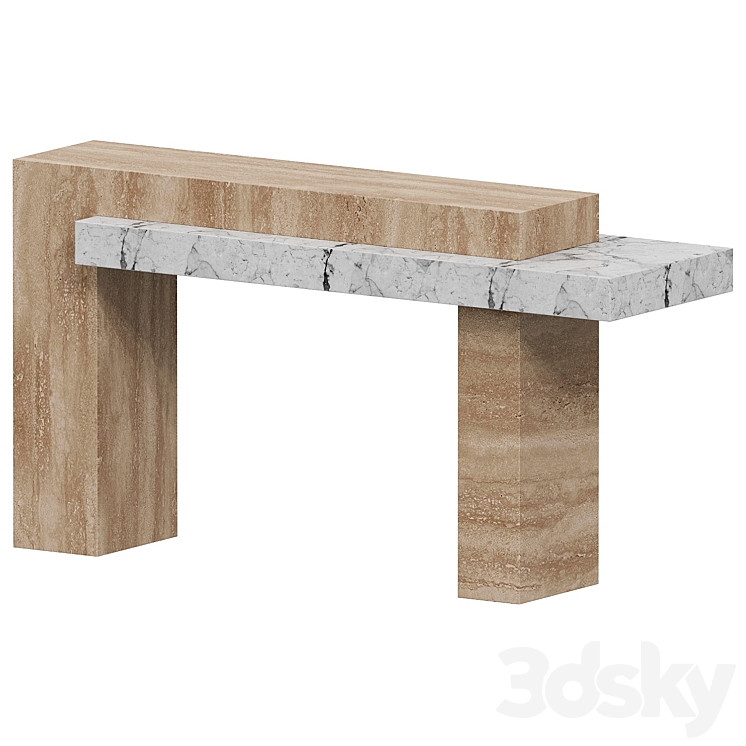 Bessio Bespoke Marble Console Table - Console - 3D model