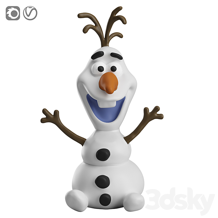 Olaf the Snowman - Sculpture - 3D model