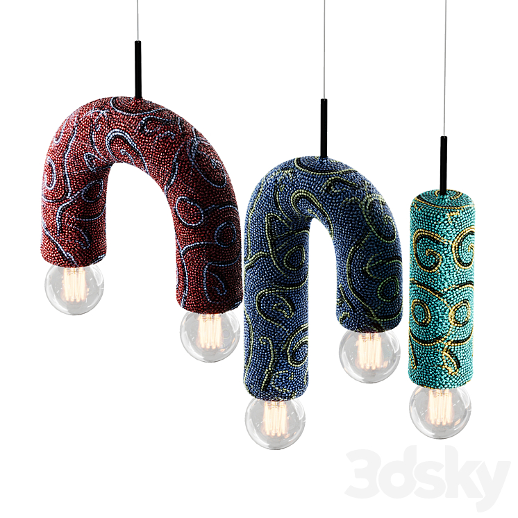 Ceramic Lights - Pendant light - 3D model