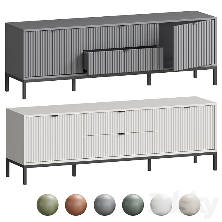 Travis-2 TV stand Divan.ru - Sideboard & Chest of drawer - 3D model