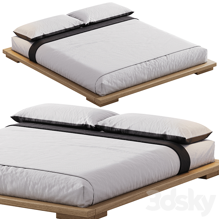 YAMA bed by Vivere Zen - Bed - 3D model