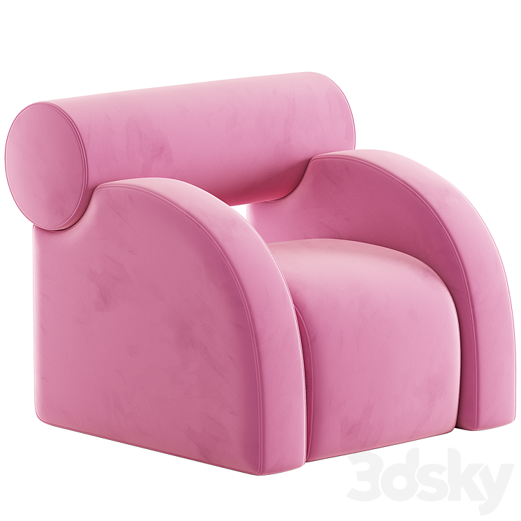 DEMONTE MOI By Paolo Nesi - Arm chair - 3D model