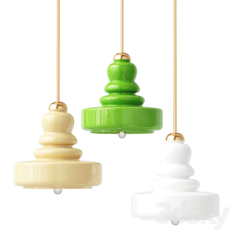 Putzer Pendant Lamp - Pendant light - 3D model