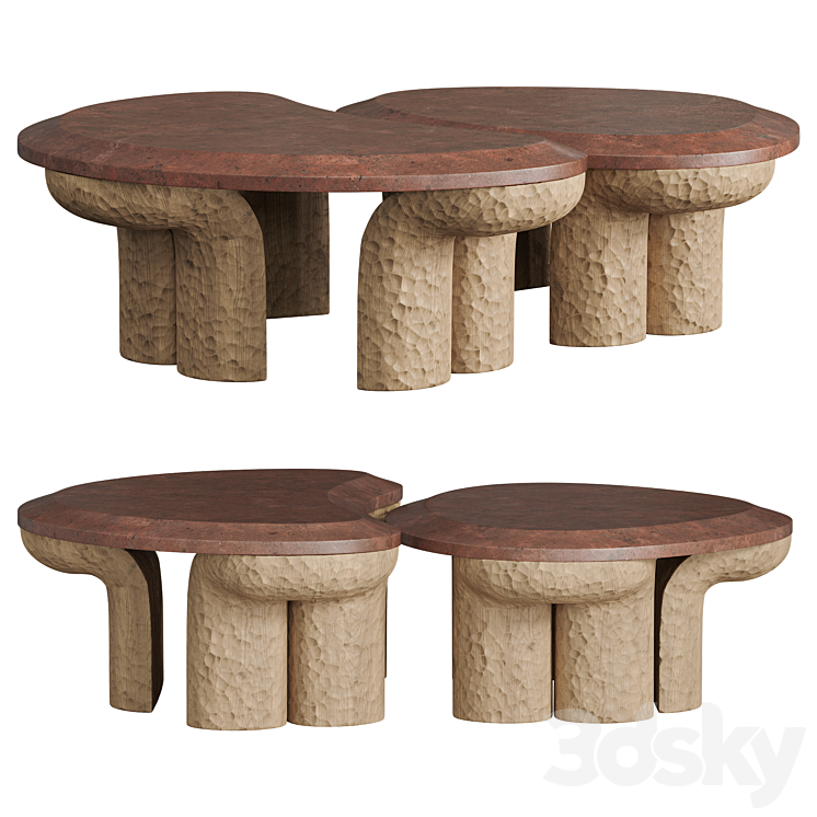 Turu Coffee Table by Ian Felton - Table - 3D model